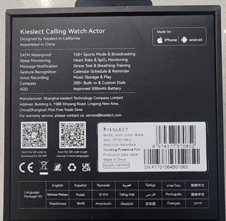 Kieslect Actor Smart Watch with Stunning Ceramic Bezel – kieslectusa